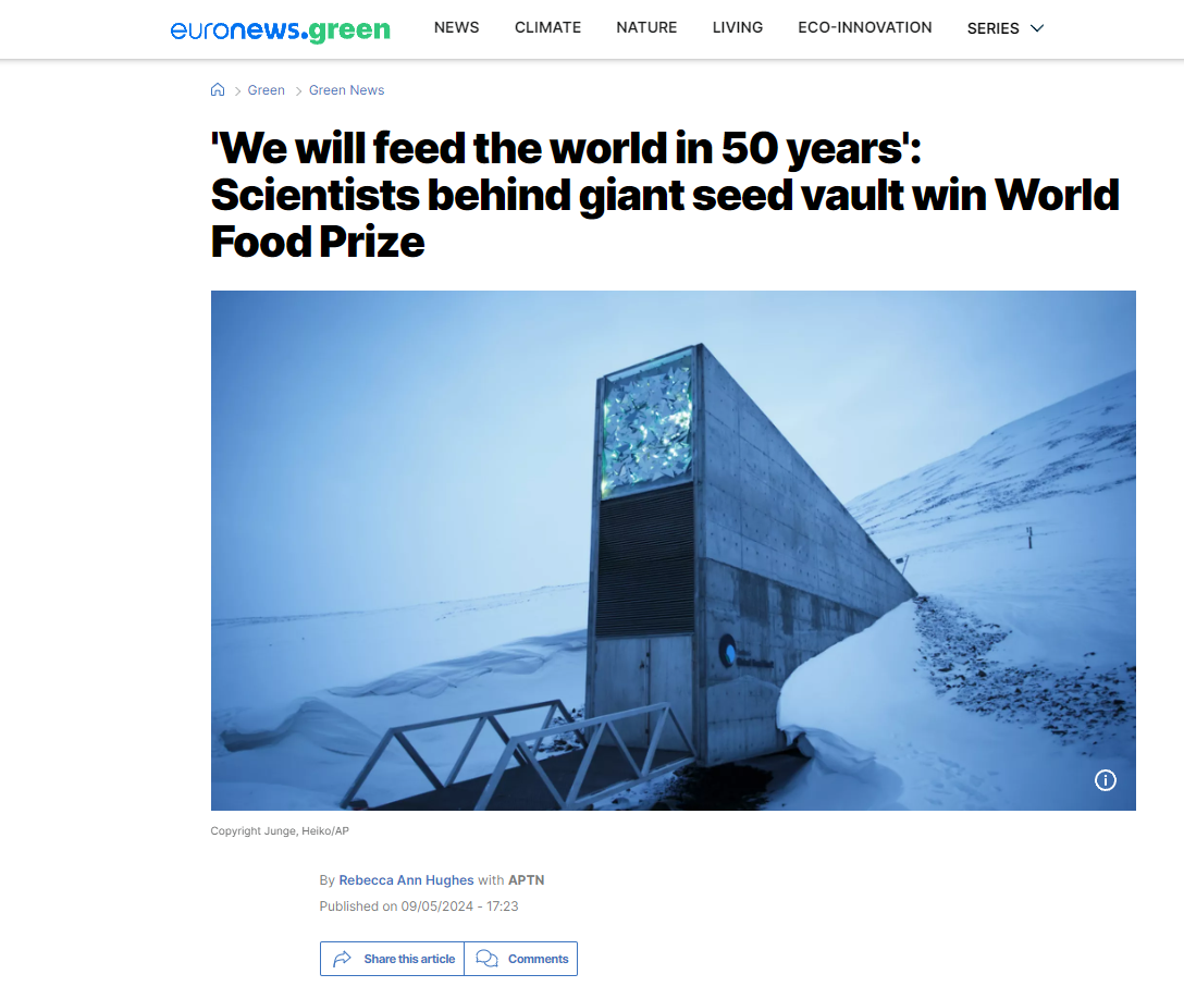 Euronews.green: 'We will feed the world in 50 years': Scientists behind ...