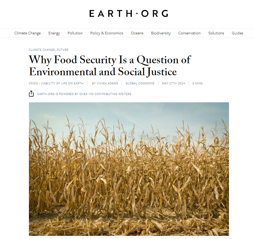 Earth.Org: Why Food Security Is a Question of Environmental and Social ...
