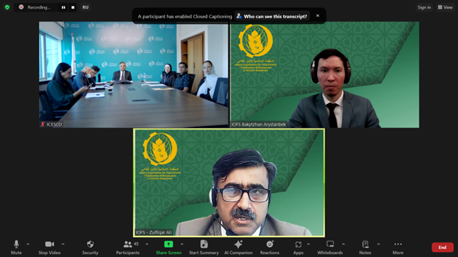 IOFS-ICESCO Webinar on Utilizing the Potential of Biochar for Soil Improvement and Sustainable ...