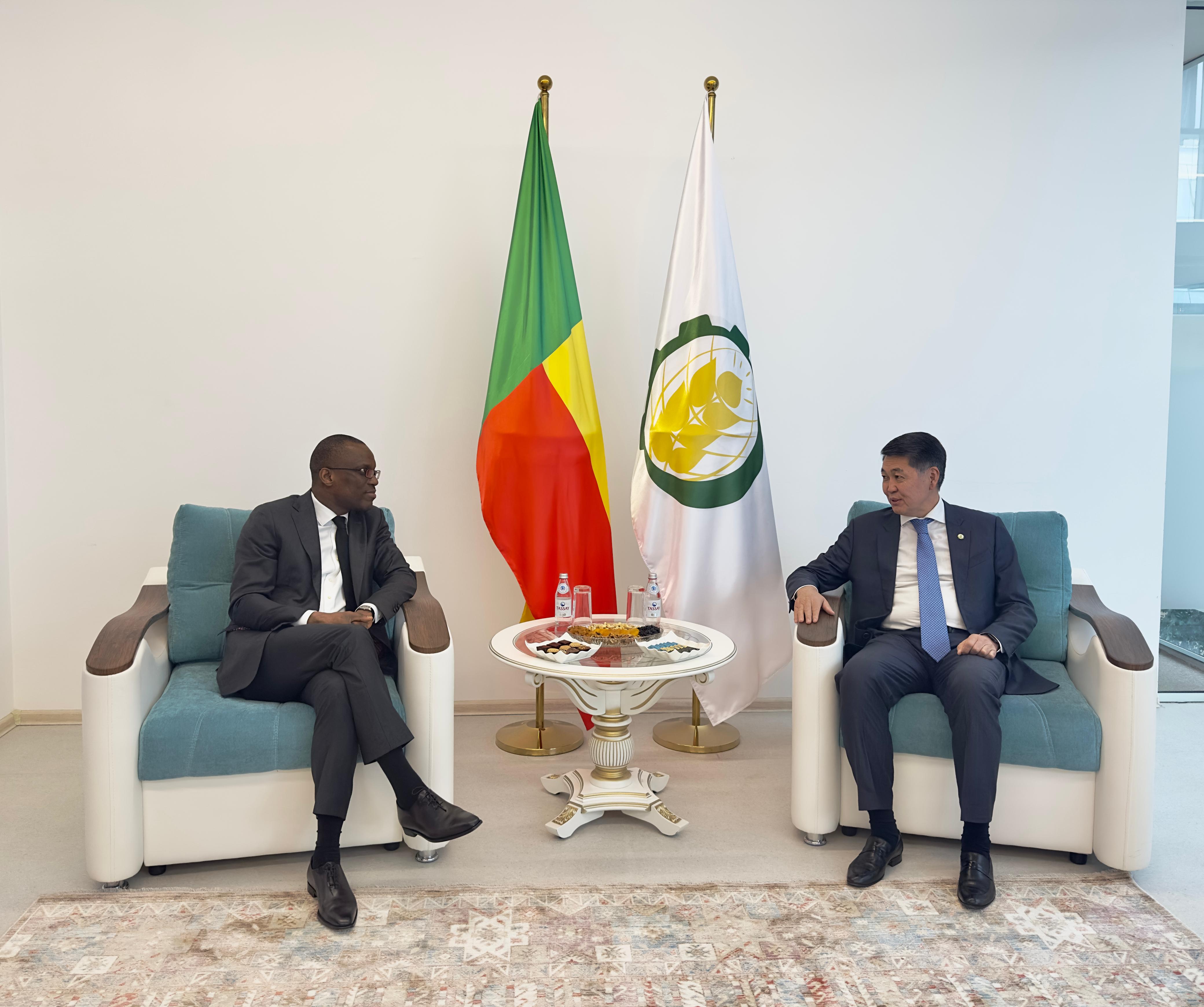IOFS Welcomes Foreign Minister of Benin to Headquarters in Astana ...